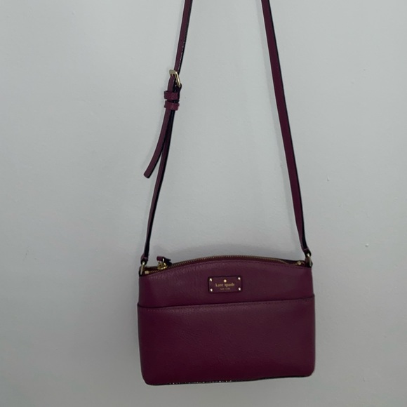 kate spade | Bags | Kate Spade Maroon Crossbody Purse | Poshmark